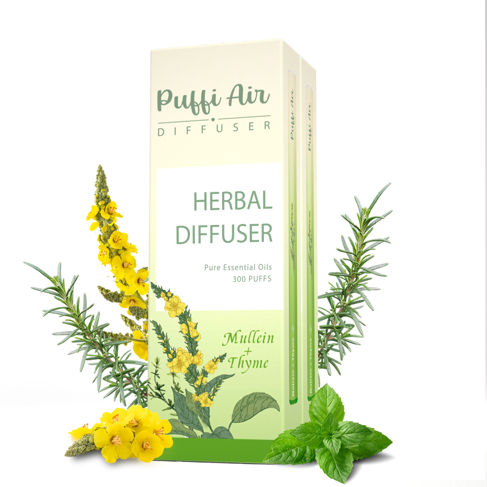 Puff Air Natural Mullein & Thyme Aroma Diffuser - 300 Uses – PUFFIAIR