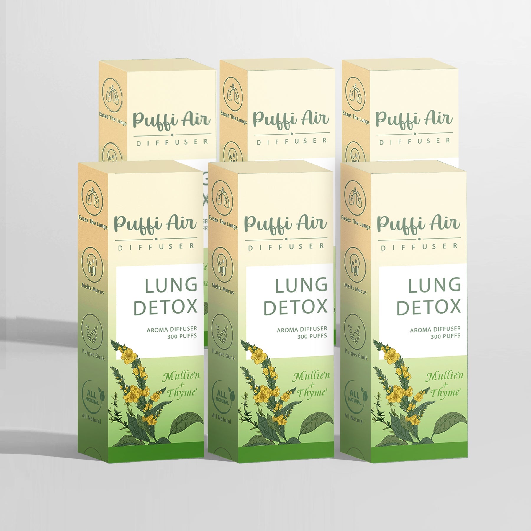 PuffiAir Lung Detox Aroma Diffuser - 300 Puffs – PUFFIAIR