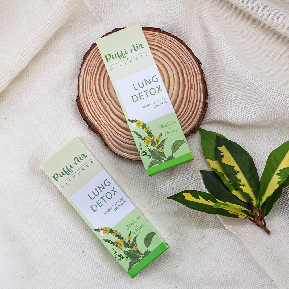 PUFFIAIR | Natural Lung Cleanse-Mullein Leaf Aromatherapy Support