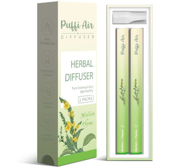 PUFFIAIR | Natural Lung Cleanse-Mullein Leaf Aromatherapy Support