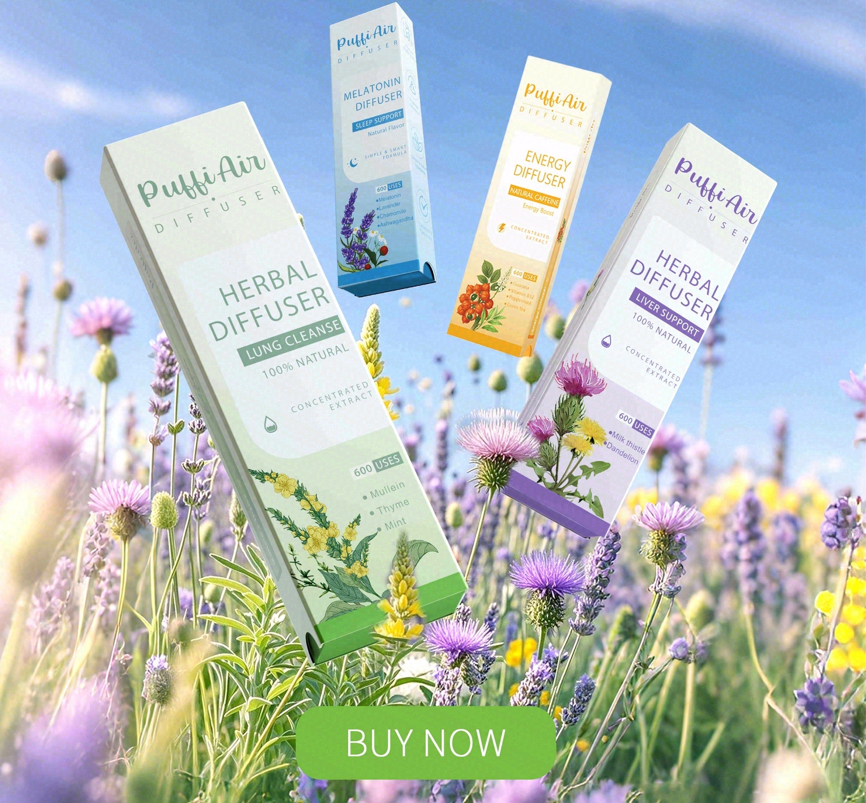Portable Diffuser | PuffiAir Lung Detox | Herbal Diffuser Pen – PUFFIAIR